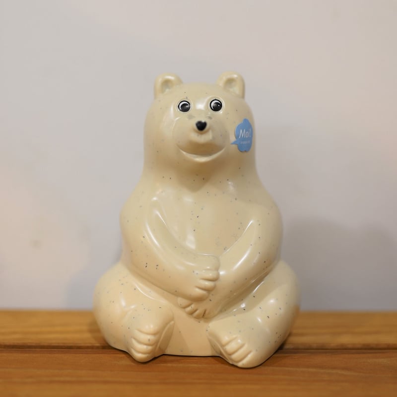 シロクマ貯金箱 (Polar Bear Money Box) 2020マフラー付 | moth シロクマ貯金箱 (Polar Bear Money Box) 2020マフラー付 | moth