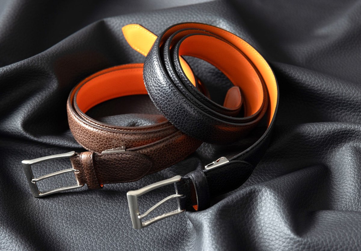 くつろぎリラックス イタリアンシュリンクレザーベルト＜KR003