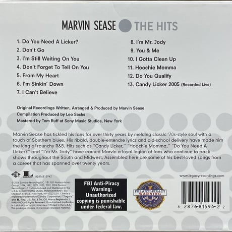 マーヴィン・シーズ/Marvin Sease/Candy Licker: The Sex