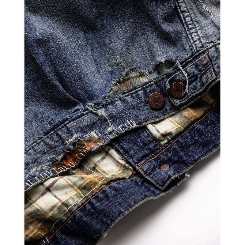 ANACHRONORM CHEAK COMBI DENIM JACKET INDIGO(REM ANACHRONORM CHEAK COMBI DENIM JACKET INDIGO(REM