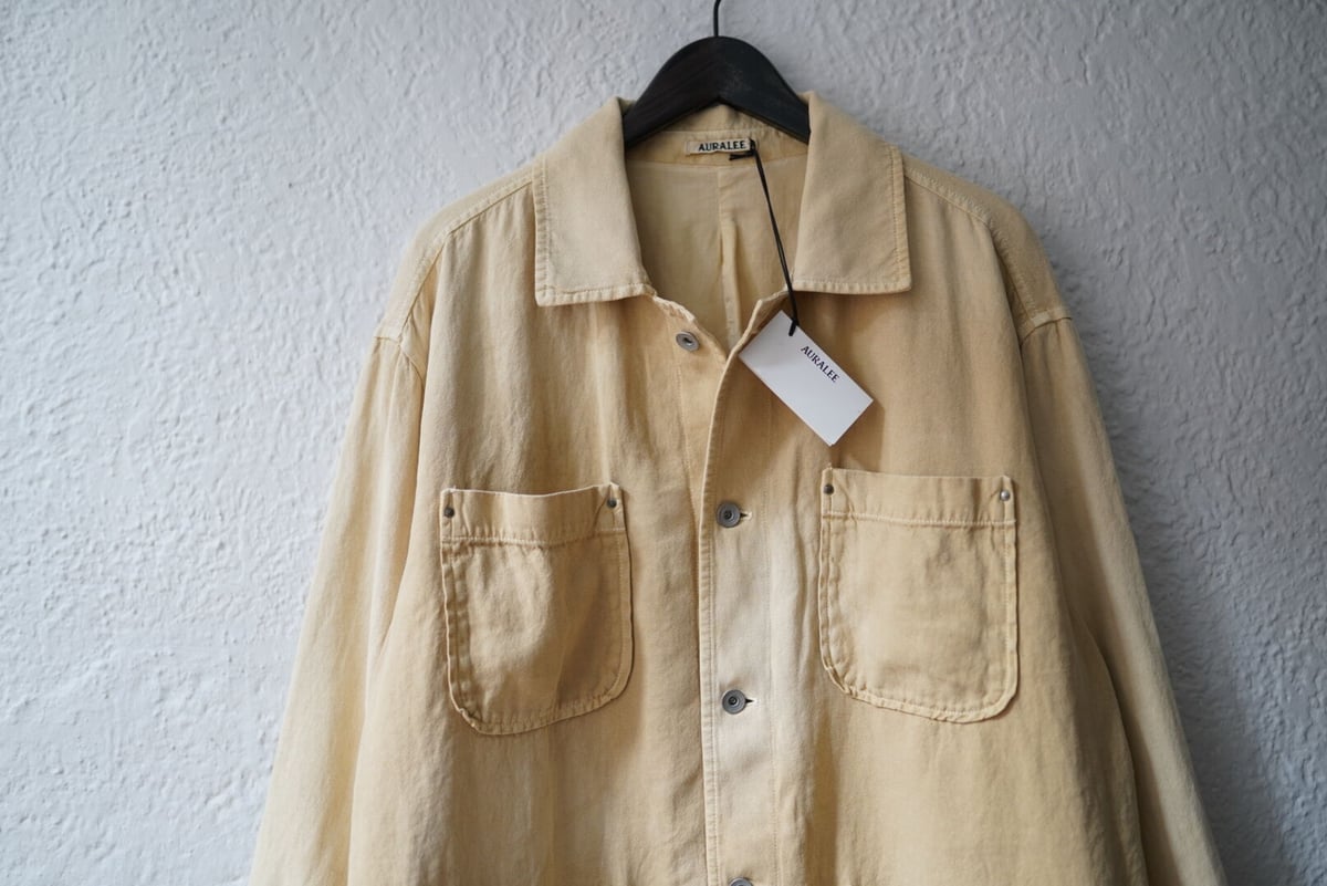 22SS 和紙ダックキャンバスブルゾンジャケット / AURALEE 22SS 和紙ダックキャンバスブルゾンジャケット / AURALEE