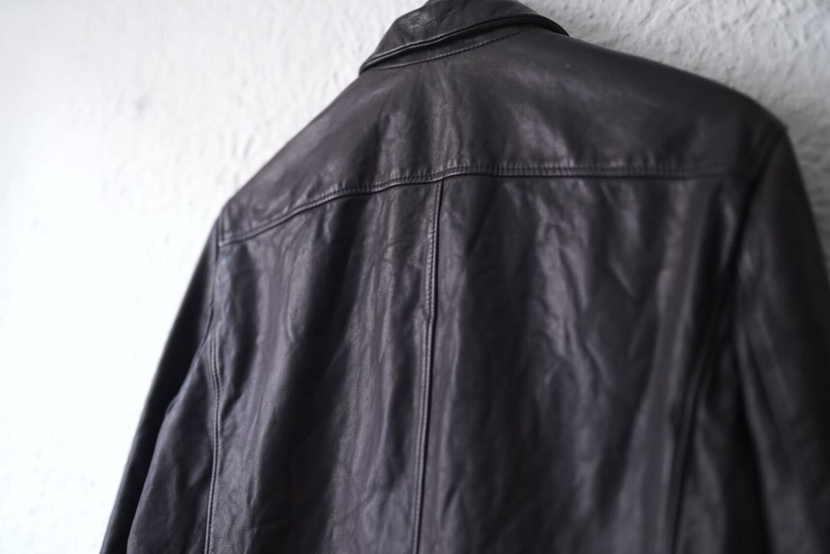 06AW ウォッシャブルレザーシャツ ダークブラウン / C DIEM 06AW ウォッシャブルレザーシャツ ダークブラウン / C DIEM