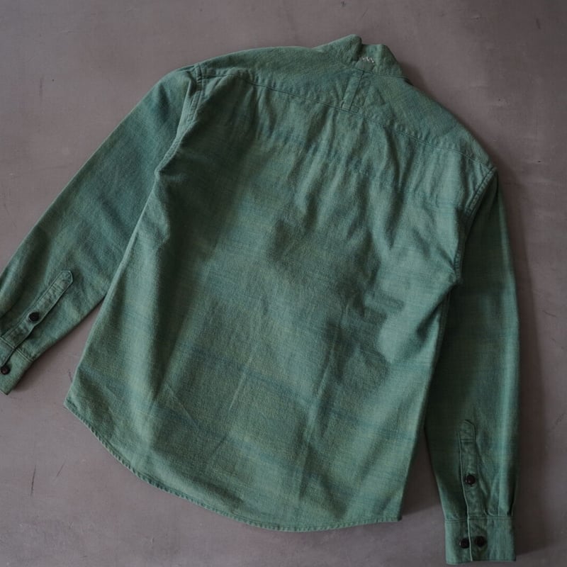 19AW LHAMO SHIRT インディゴ染めラモシャツ 羽織 ブルー 19AW LHAMO SHIRT インディゴ染めラモシャツ 羽織 ブルー