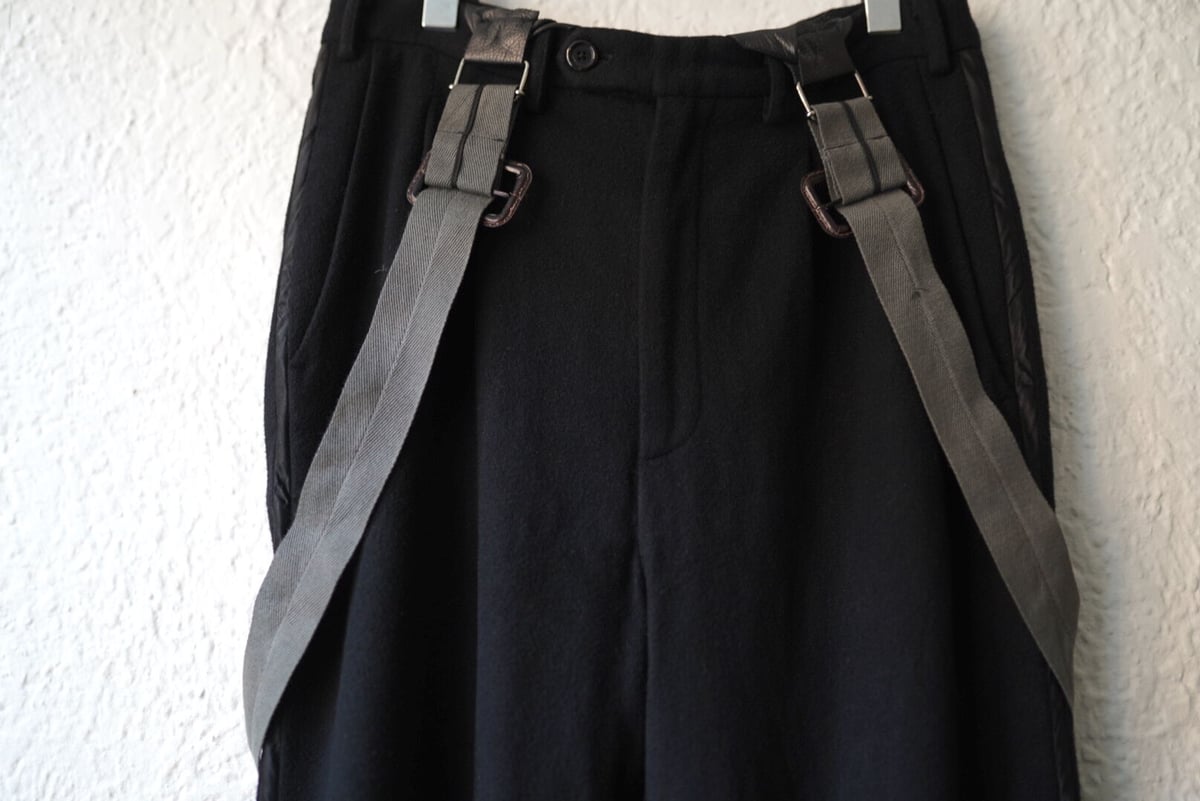 GEOFFREY B.SMALL 18-19aw サスペンダーパンツ- GEOFFREY B.SMALL 18-19aw サスペンダーパンツ-
