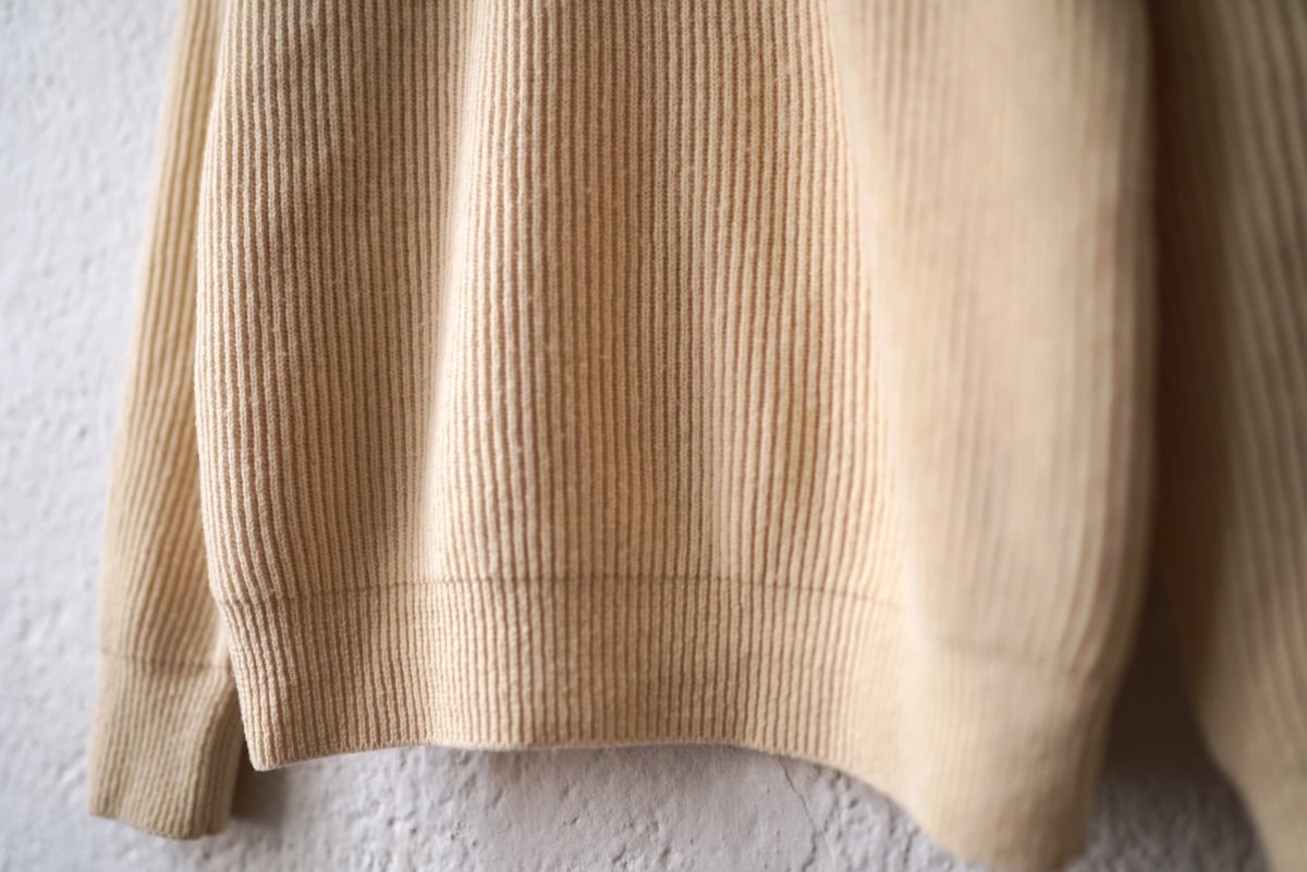 19AW Shoulder Patch 1 Yarn Camel Sweater ベビーキャメ 19AW Shoulder Patch 1 Yarn Camel Sweater ベビーキャメ