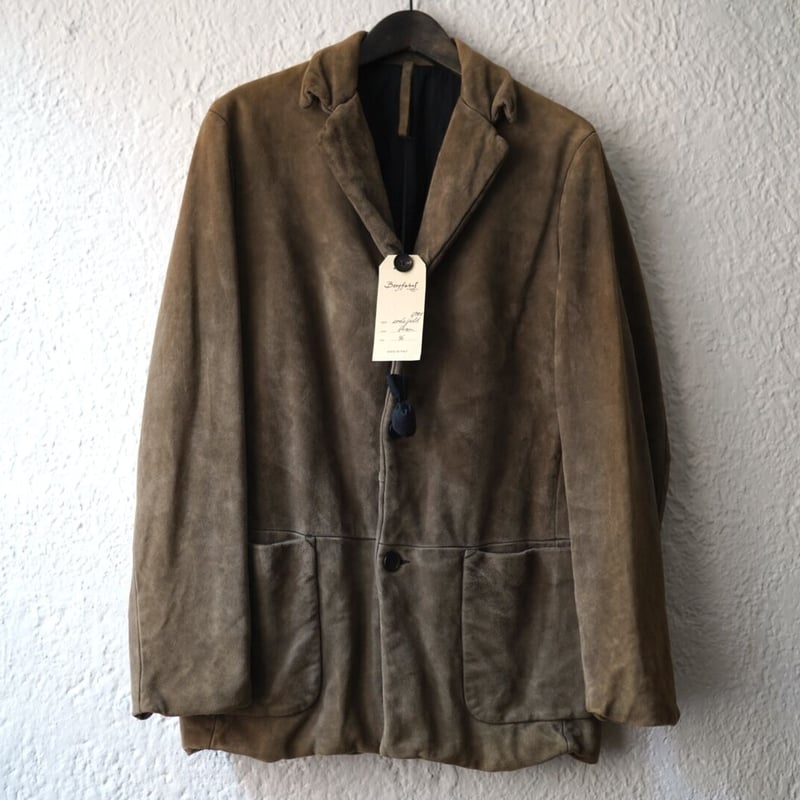 16SS Work Leather Jacket ゴートスウェードレザーブレザー 16SS Work Leather Jacket ゴートスウェードレザーブレザー