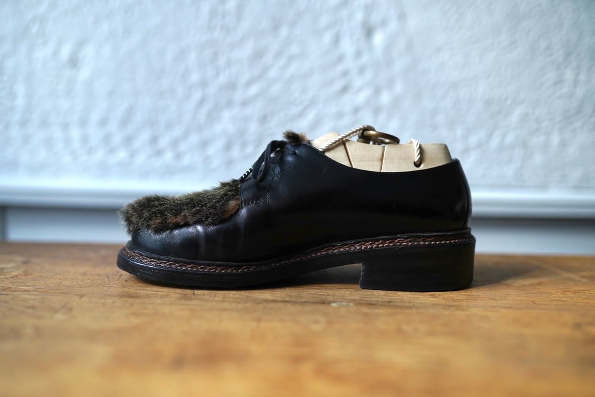 21SS オオカミ FurSeal ファー レザーシューズ / noriyuki misawa 21SS オオカミ FurSeal ファー レザーシューズ / noriyuki misawa