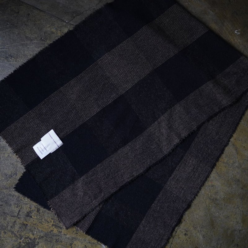 13AW ウールチェックストール / STEPHAN SCNEIDER(ステファン 13AW ウールチェックストール / STEPHAN SCNEIDER(ステファン