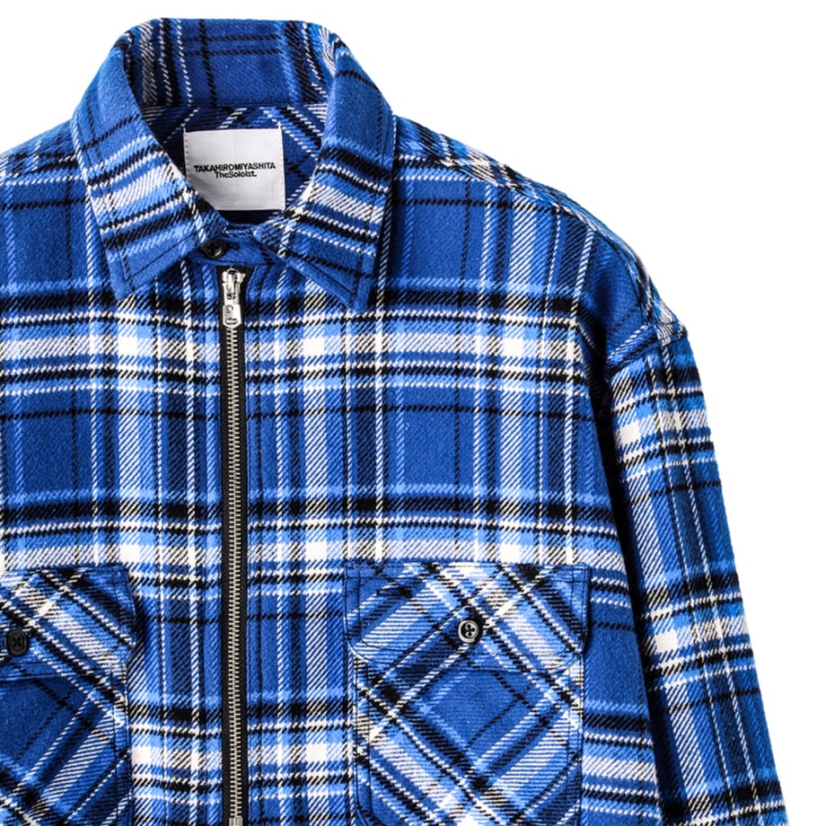 harf zip pullover shirt. (x Rafu) / blue | TAKA...