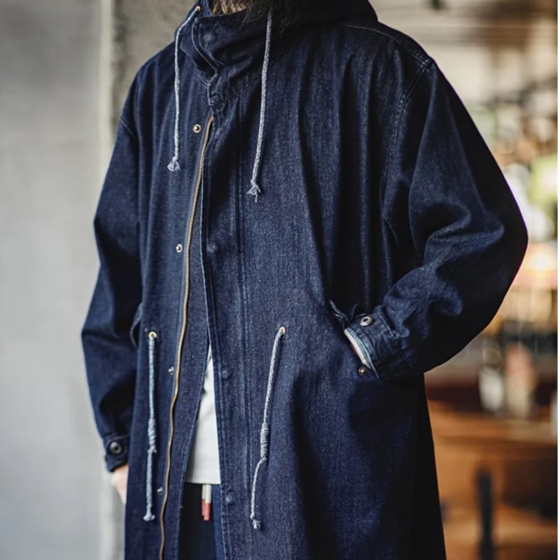 メンズ アメカジ デニム フィッシュテール ジャケット 春 秋 メンズ アメカジ デニム フィッシュテール ジャケット 春 秋
