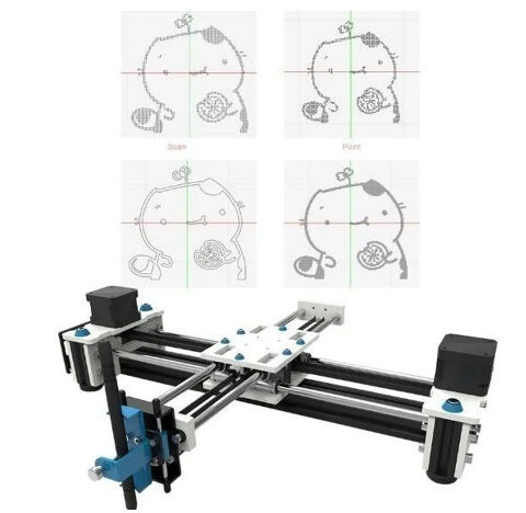 EleksMaker デスクトップ EleksDraw USB DIY XY プロッタペン描画...