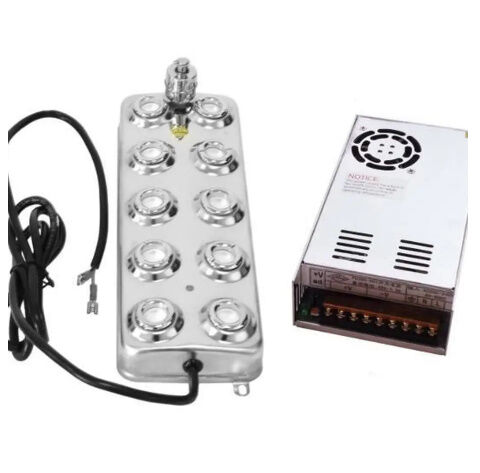 ミスト メーカー 霧 噴霧器 水耕 栽培 5000ミリリットル/10ヘッド 超