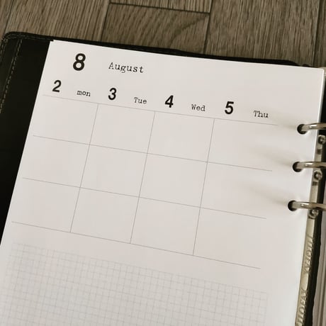 【A5】3分割Weekly | Aristobook.