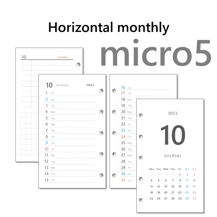 micro5｜ホリゾンタルマンスリー | Aristobook.