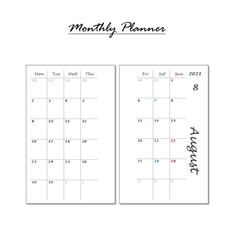 好きな月から始めるマンスリー（12ヶ月分） | Aristobook.