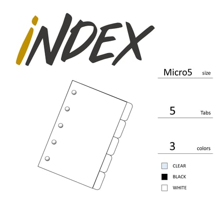 【micro5】シンプルなインデックス | Aristobook.