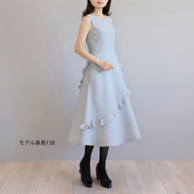 ふくれジャガード フリル付きワンピース【JM2352BE】 | jolie mignon ふくれジャガード フリル付きワンピース【JM2352BE】 | jolie mignon