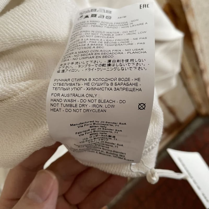 Sサイズ☆タグ付き☆ JIL SANDER ジルサンダー ブランドロゴ Sサイズ☆タグ付き☆ JIL SANDER ジルサンダー ブランドロゴ