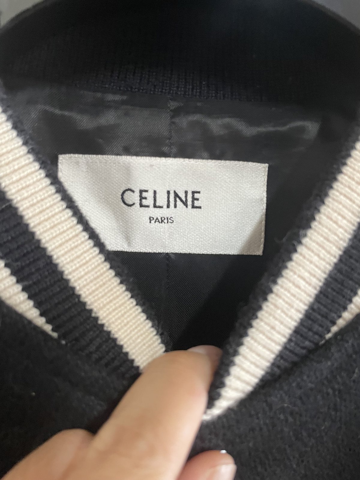 新品☆CELINE Hedi Simane セリーヌ カレッジ テディジャケット 新品☆CELINE Hedi Simane セリーヌ カレッジ テディジャケット