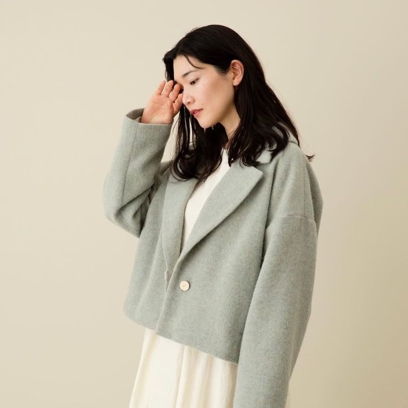 MIX SHAGGY short coat【miho umezawa】 | Kukka MIX SHAGGY short coat【miho umezawa】 | Kukka