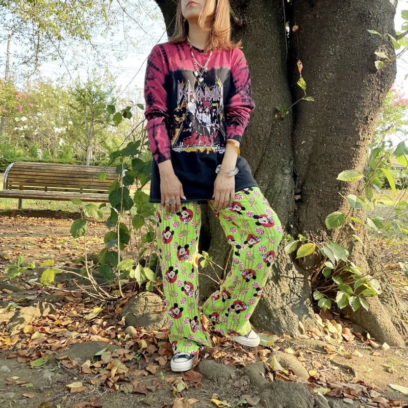 DEF LEPPARD tie-dye long sleeve T-shirt/デフレパードタ DEF LEPPARD tie-dye long sleeve T-shirt/デフレパードタ