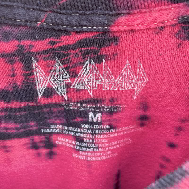 DEF LEPPARD tie-dye long sleeve T-shirt/デフレパードタ DEF LEPPARD tie-dye long sleeve T-shirt/デフレパードタ