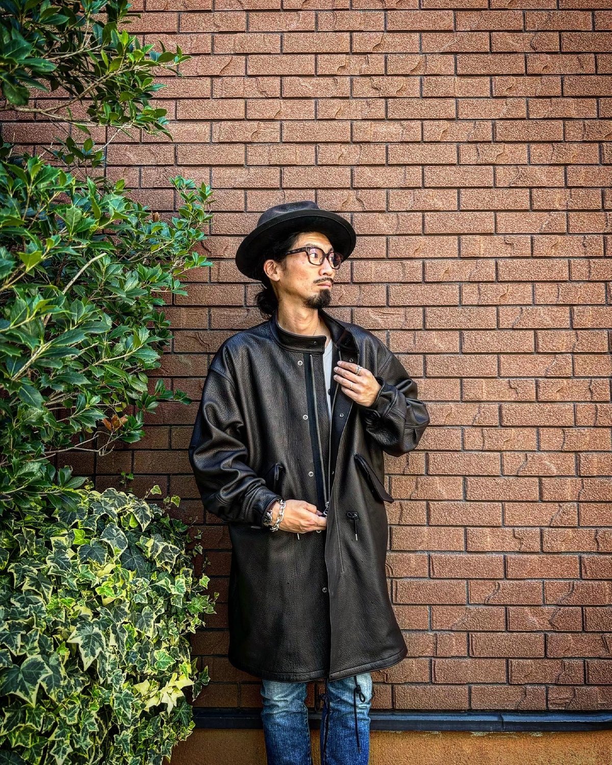 CWORKS【Ltail / ﾙﾃｰﾙ】Leather M65 fishtail（BLACK）...