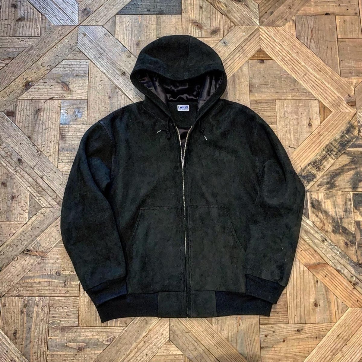 CWORKS【Crispy / ｸﾘｽﾋﾟｰ 】Deer suede (BLACK)(FINE...