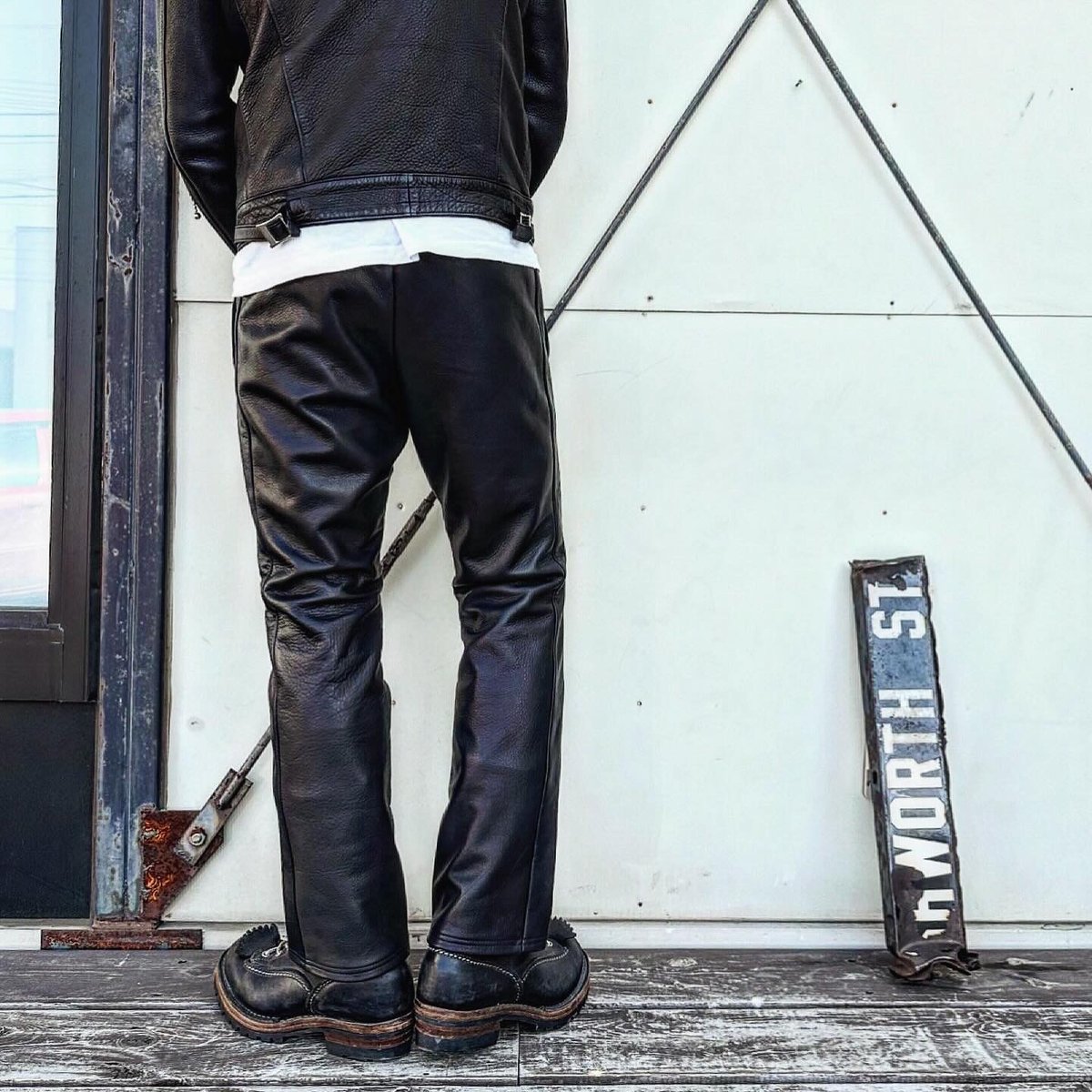 MOSSIR【Lalk / ラルク】washable leather track pants( MOSSIR【Lalk / ラルク】washable leather track pants(