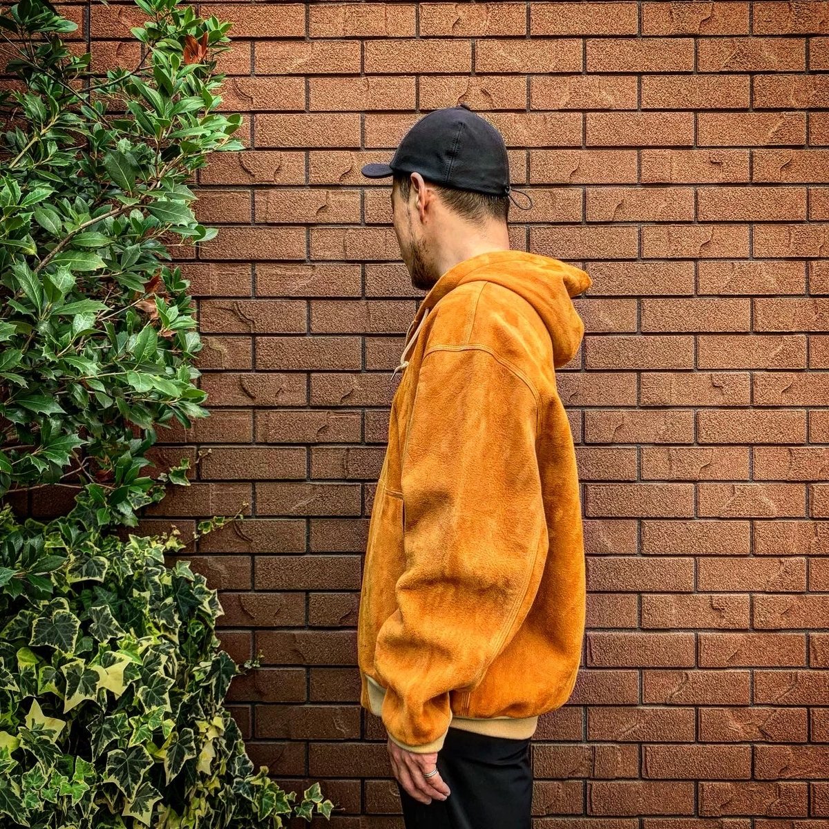 CWORKS【Crispy / ｸﾘｽﾋﾟｰ 】Deer suede (CAMEL)(FINE...