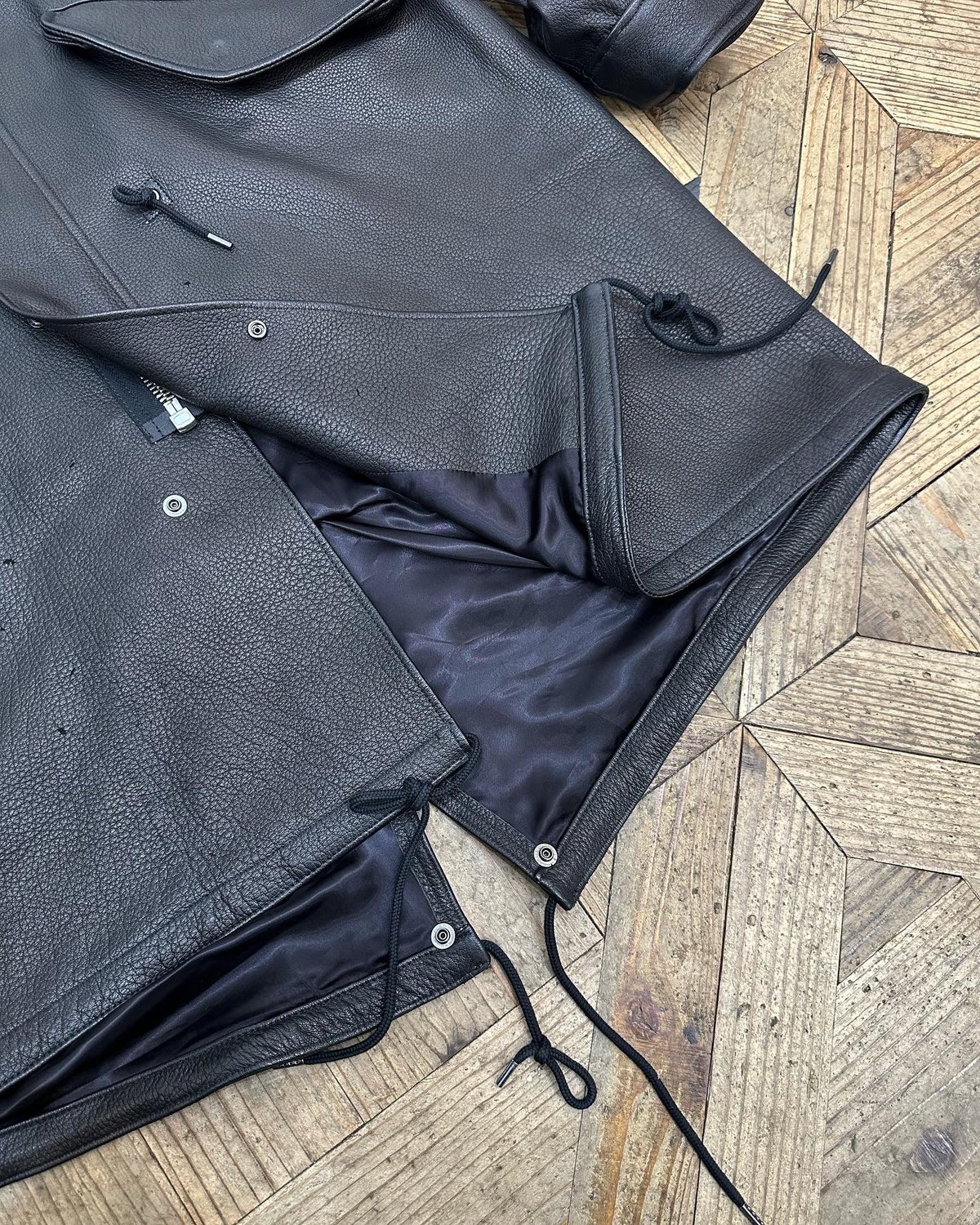 CWORKS【Ltail / ﾙﾃｰﾙ】Leather M65 fishtail（BLACK）...