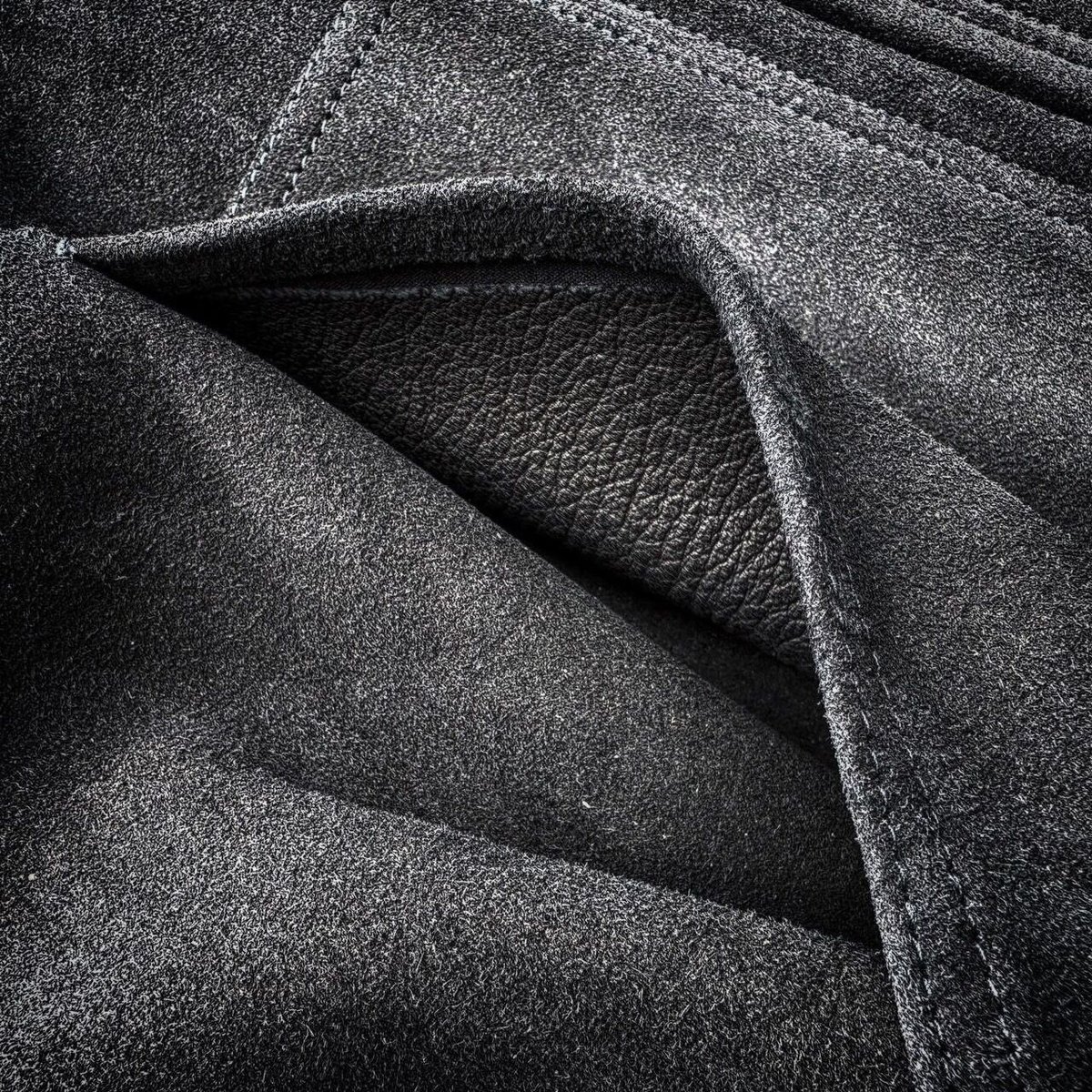 CWORKS【Crispy / ｸﾘｽﾋﾟｰ 】Deer suede (BLACK)(FINE...