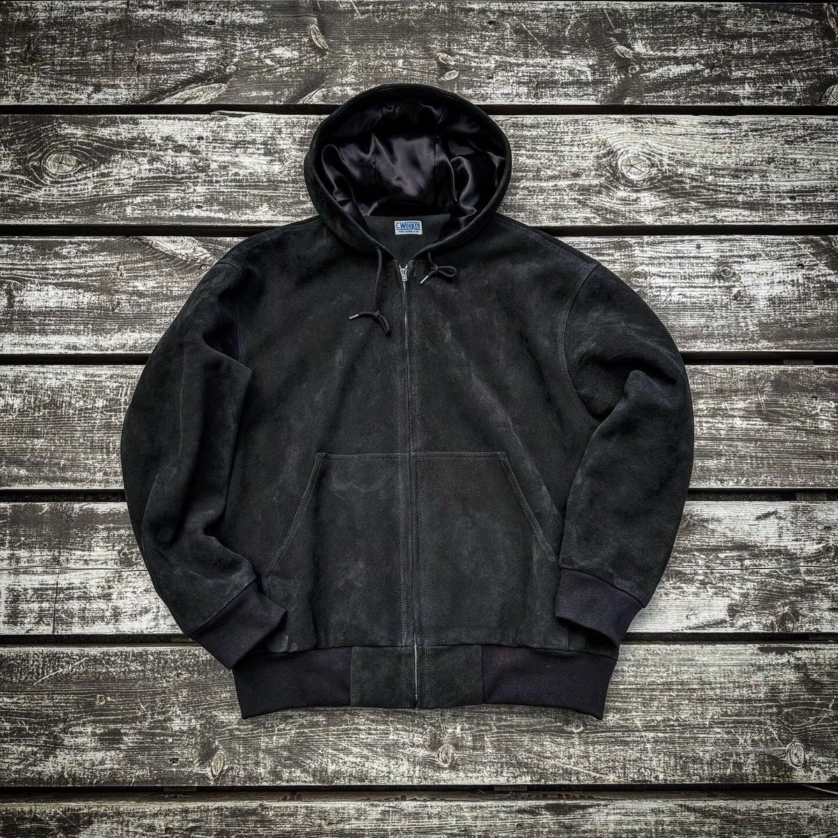 CWORKS【Crispy / ｸﾘｽﾋﾟｰ 】Deer suede (BLACK)(FINE...