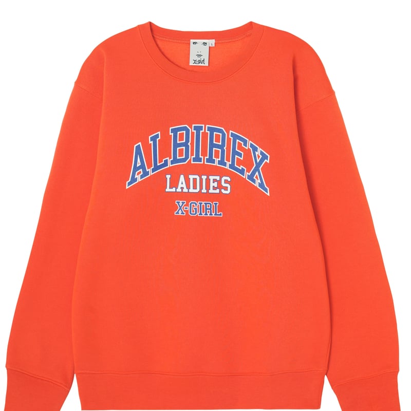 X-girl×ALBL スウェット(オレンジ) | アルビレディース X-girl×ALBL スウェット(オレンジ) | アルビレディース
