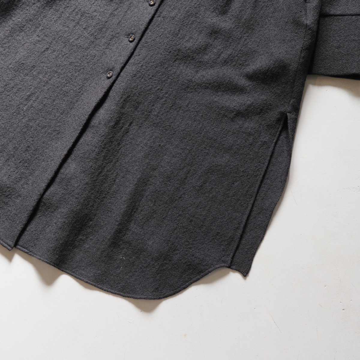 SINME ウールガーゼシャツワンピース ブラック S23AW-02 | geep SINME ウールガーゼシャツワンピース ブラック S23AW-02 | geep