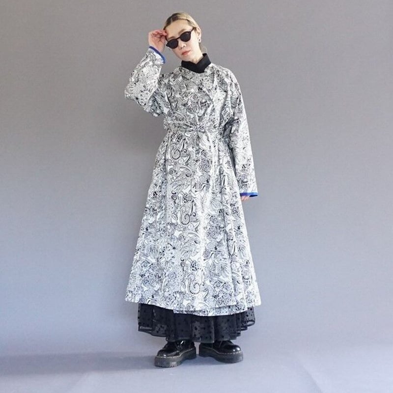 THOMAS MAGPIE zentangle print one-piece【2213401 THOMAS MAGPIE zentangle print one-piece【2213401