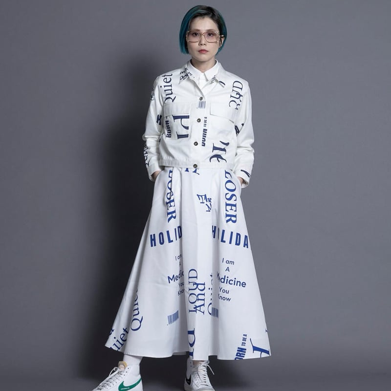 THOMAS MAGPIE トーマスマグパイ logo skirt【2213601】 | geep THOMAS MAGPIE トーマスマグパイ logo skirt【2213601】 | geep