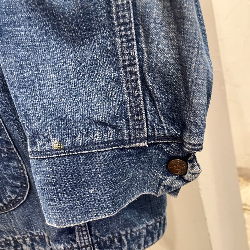 60s Madewell デニムカバーオール 襟コーデュロイ ワーク 60s Madewell デニムカバーオール 襟コーデュロイ ワーク
