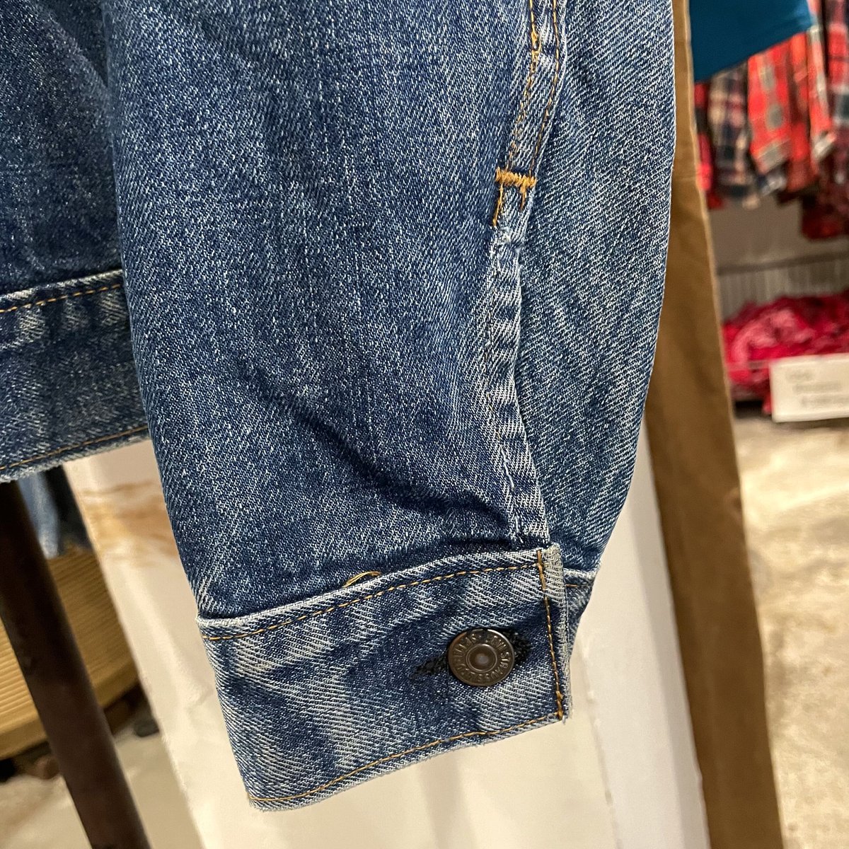 70s Levi's 70505 デニムジャケット ケアタグ スモールe 4th 70s Levi's 70505 デニムジャケット ケアタグ スモールe 4th