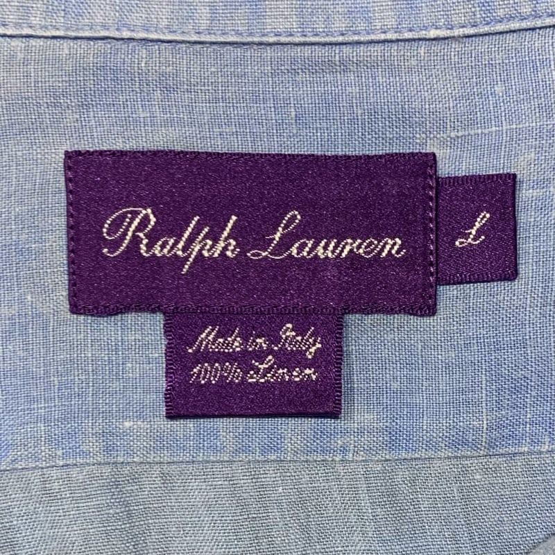 Ralph Lauren L/Sリネンシャツ ラルフローレン パープルレーベル Ralph Lauren L/Sリネンシャツ ラルフローレン パープルレーベル