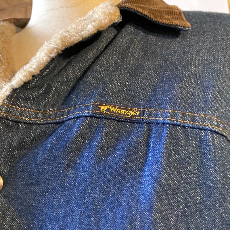80s Wrangler デニムボアジャケット 74230NV USA製 ラングラー 80s Wrangler デニムボアジャケット 74230NV USA製 ラングラー
