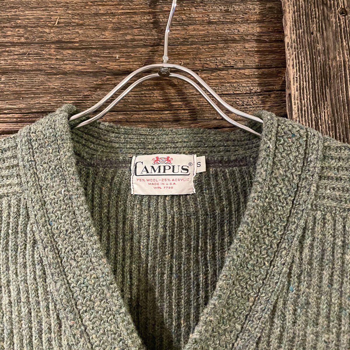 CAMPUS 50s vintage USA製 ウールカーディガン (S0489) | DUFF CAMPUS 50s vintage USA製 ウールカーディガン (S0489) | DUFF