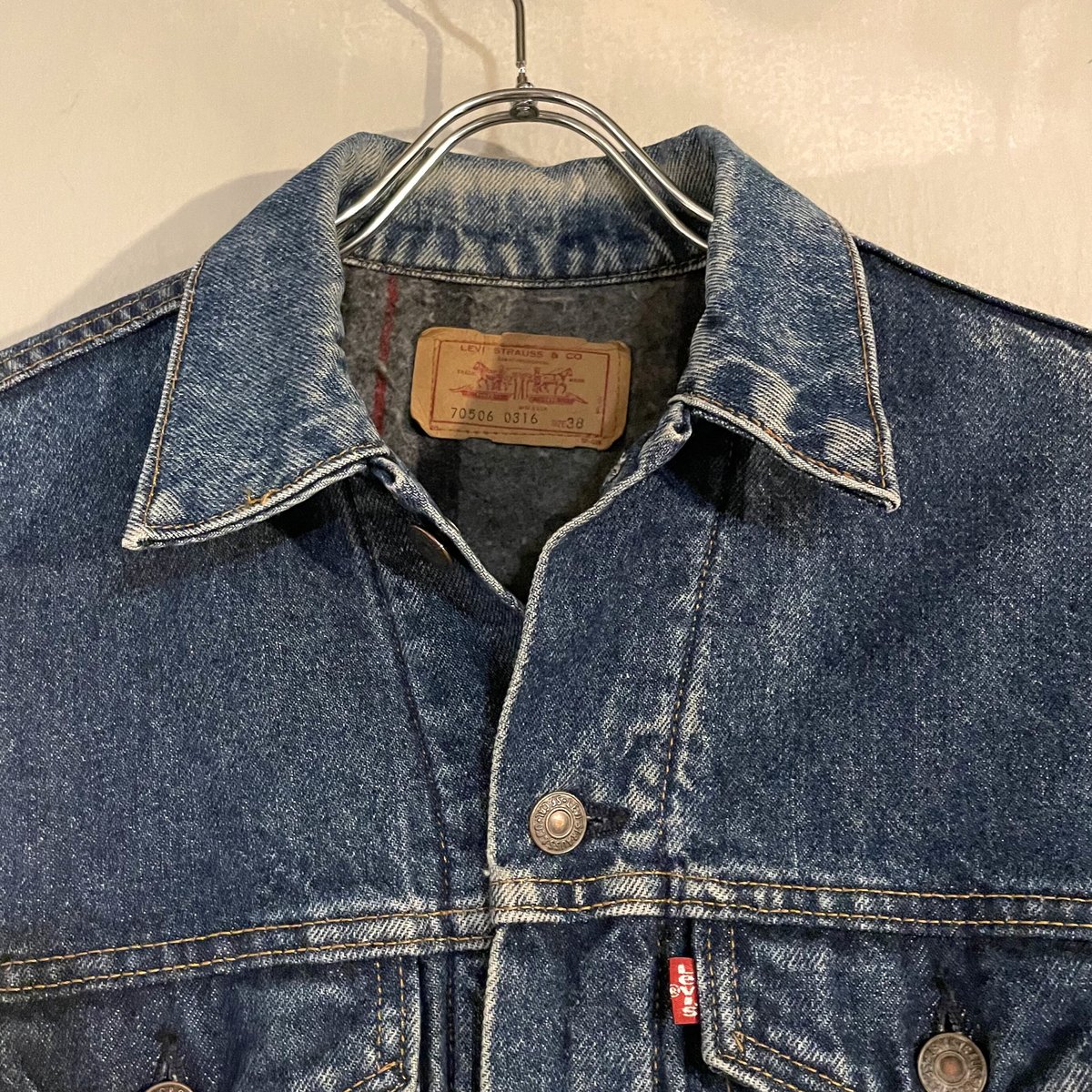 80s Levi's 70506-0316 デニムジャケット サイズ38 ブランケット 80s Levi's 70506-0316 デニムジャケット サイズ38 ブランケット