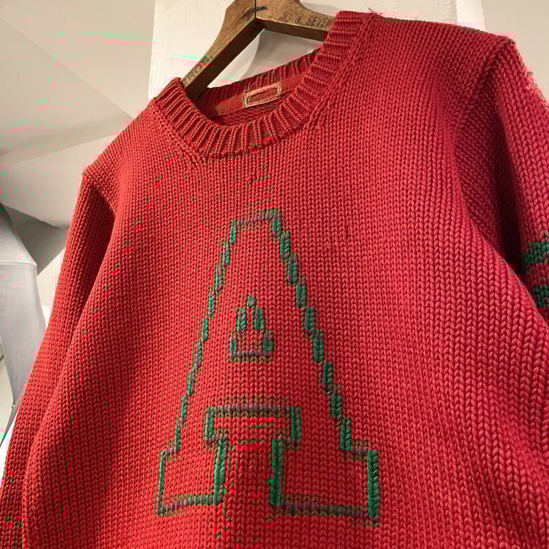 Vintage Lettered Sweater 40s- 赤 ヴィンテージレタードセータ Vintage Lettered Sweater 40s- 赤 ヴィンテージレタードセータ