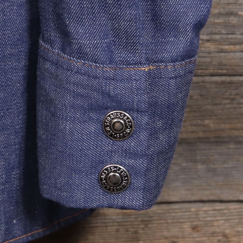 LEVI'S デニムシャツ 70年代 USA製 レディース リーバイス LEVI'S デニムシャツ 70年代 USA製 レディース リーバイス