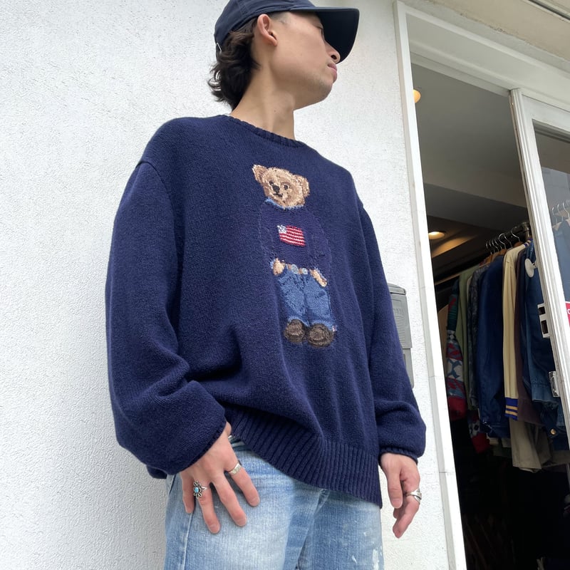 POLO RALPH LAUREN コットン×リネン セーター ポロベア ラルフ POLO RALPH LAUREN コットン×リネン セーター ポロベア ラルフ
