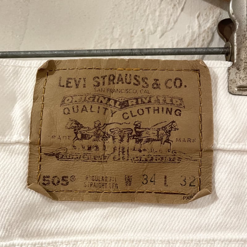 90s Levi's 505 リーバイス ホワイトデニムパンツ ボタン裏575 90s Levi's 505 リーバイス ホワイトデニムパンツ ボタン裏575