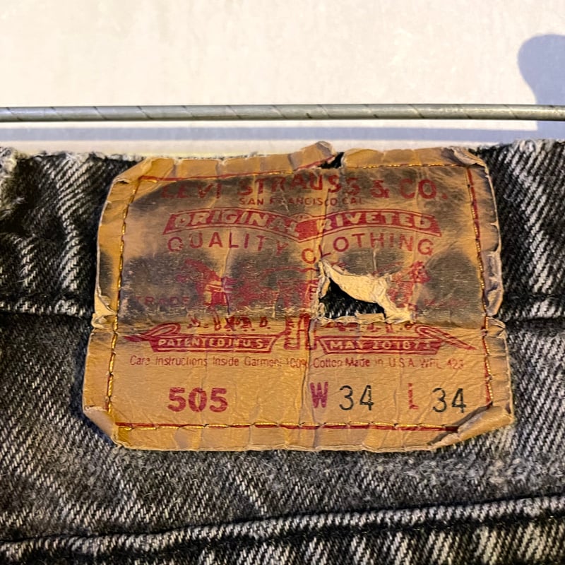 90s Levi's 505 ブラックデニム パンツ 34×34 USA製 リーバイス 90s Levi's 505 ブラックデニム パンツ 34×34 USA製 リーバイス