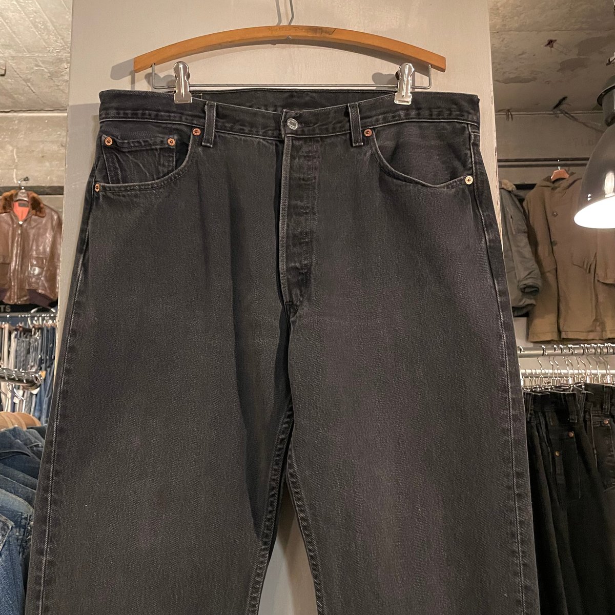 00s Levi's 501 後染め ブラックデニムパンツ 36×29 2001年 (S448 00s Levi's 501 後染め ブラックデニムパンツ 36×29 2001年 (S448