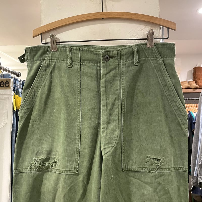 60s US ARMY ベイカーパンツ MEDIUM サイドアジャスター COTTON 60s US ARMY ベイカーパンツ MEDIUM サイドアジャスター COTTON